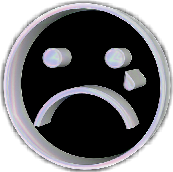 Download Transparent Sad Sc Snapchat Sticker Emoji Face Tumblr Holo ...