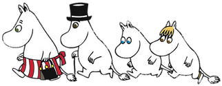 Download Moomin Family Walking - Moomin Background - Full Size PNG ...