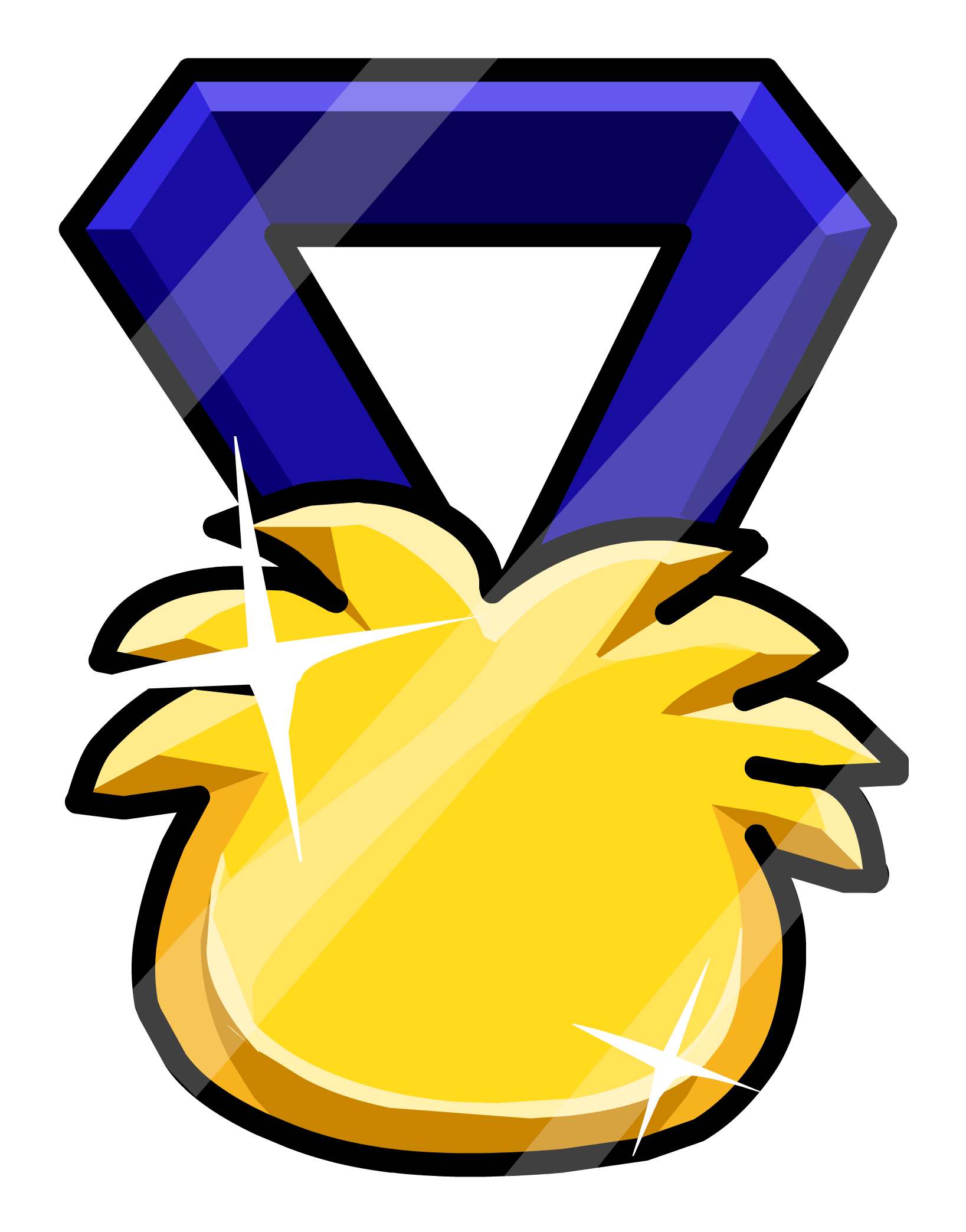 Download Puffle Medal Pin Icon - Full Size PNG Image - PNGkit