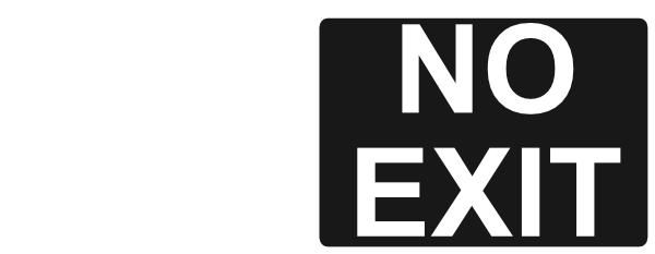 Download No Exit Sign Svg Clip Arts 600 X 233 Px - Full Size PNG Image ...