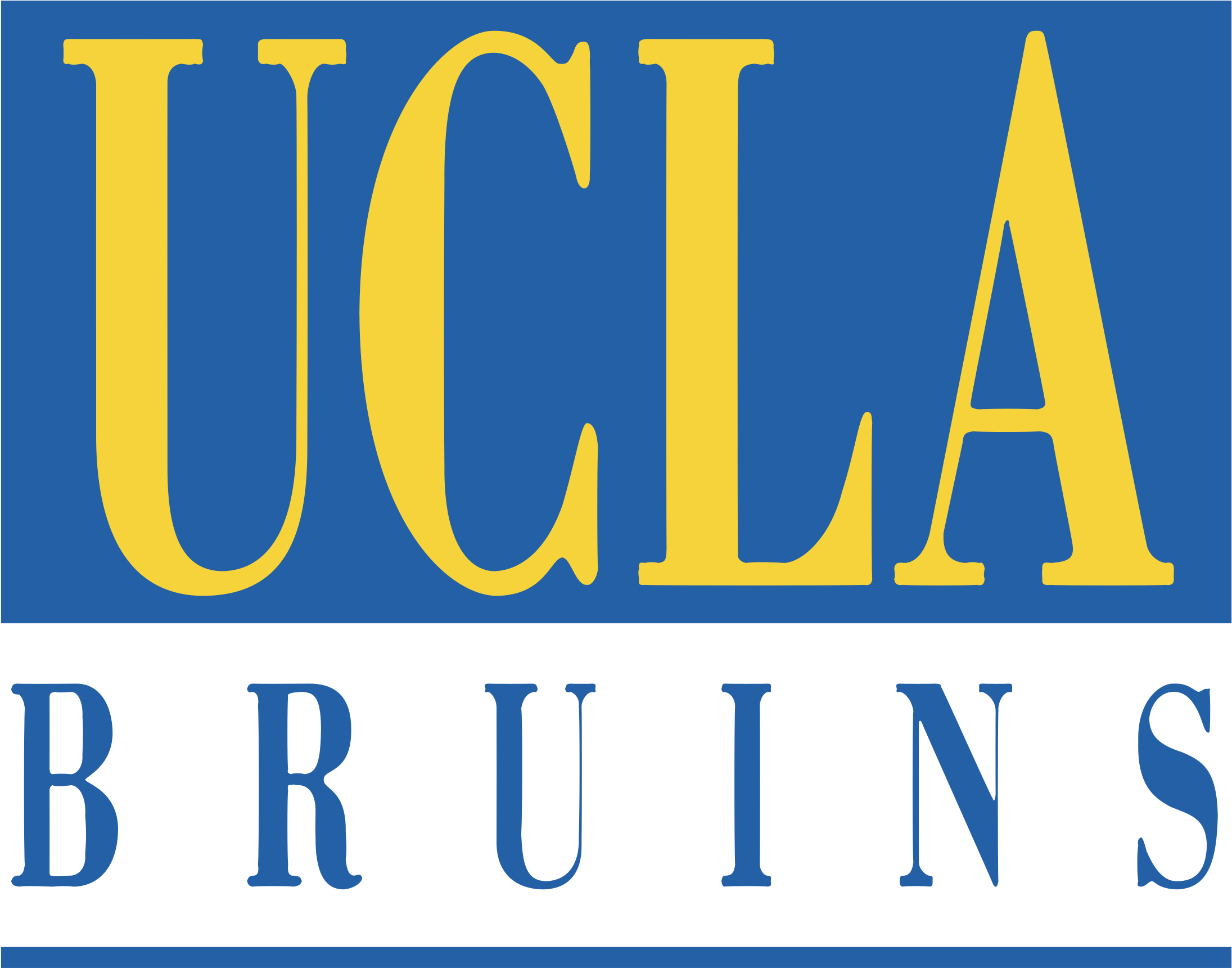 Download Transparent Ucla Bruins Logo Png Transparent - Ed O'bannon Signed Ucla Bruins ...