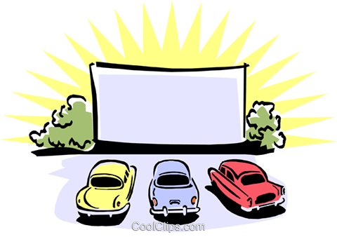 Download Drive-in Movie Theatre Royalty Free Vector Clip Art - Drive In ...