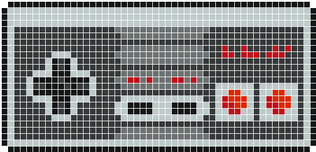 Download Nes Controller - Pixel Art Nintendo Nes - Full Size PNG Image ...