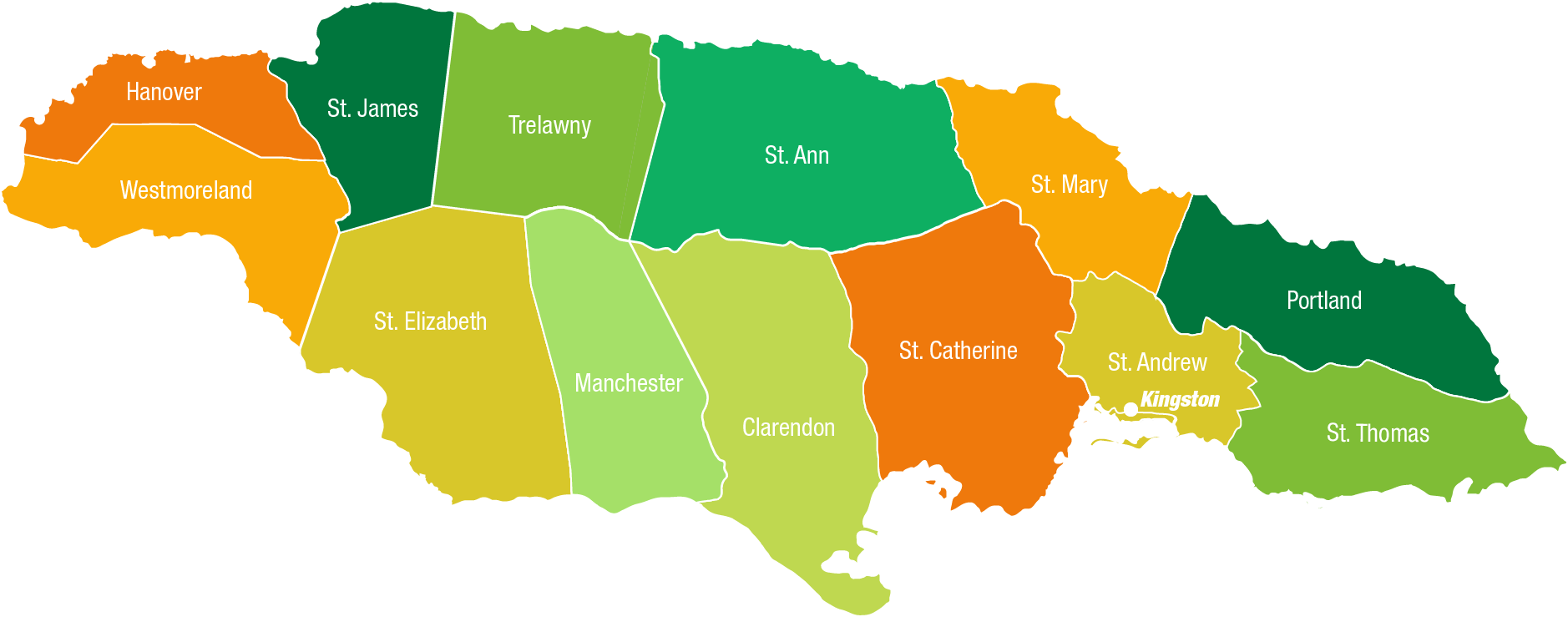 Download Transparent Contact Hours - Map Of Jamaica - PNGkit