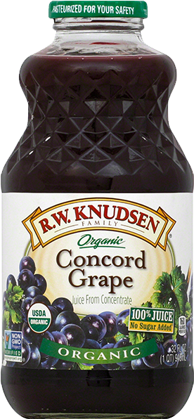 Download Organic Concord Grape - R.w. Knudsen Family Organic Cranberry ...