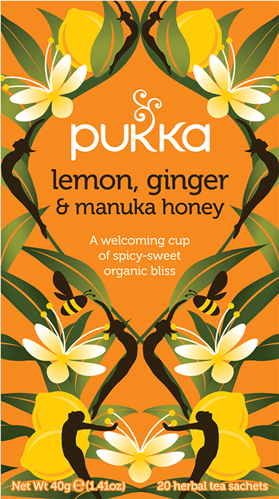 Download Pukka Lemon Ginger And Manuka Honey Tea Flat - Pukka Herbs ...
