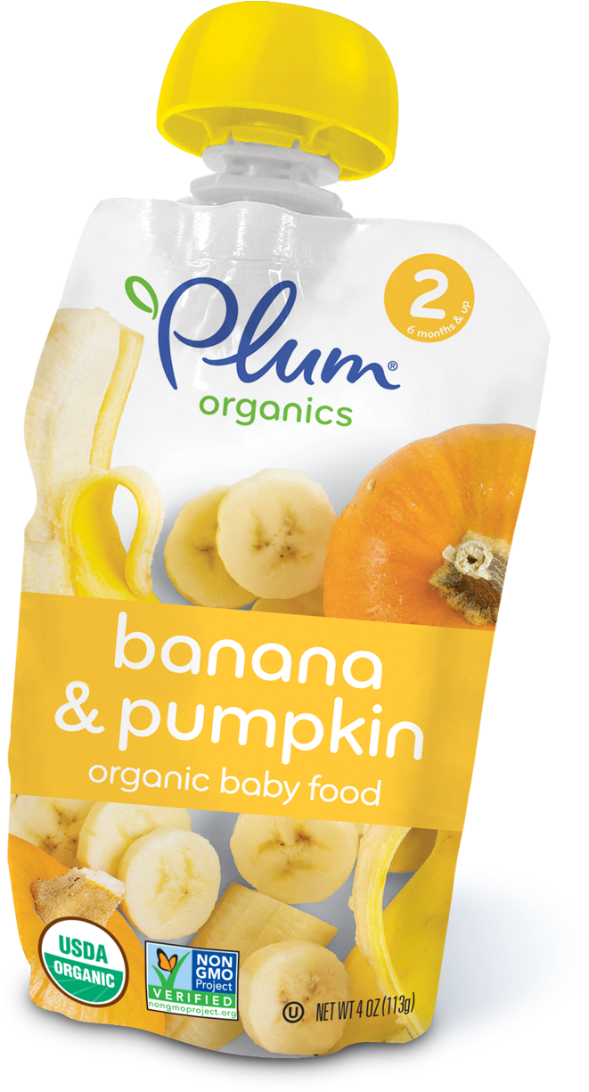 Download Plum Organics Stage 2 Purees - Pumpkin & Banana - Full Size ...