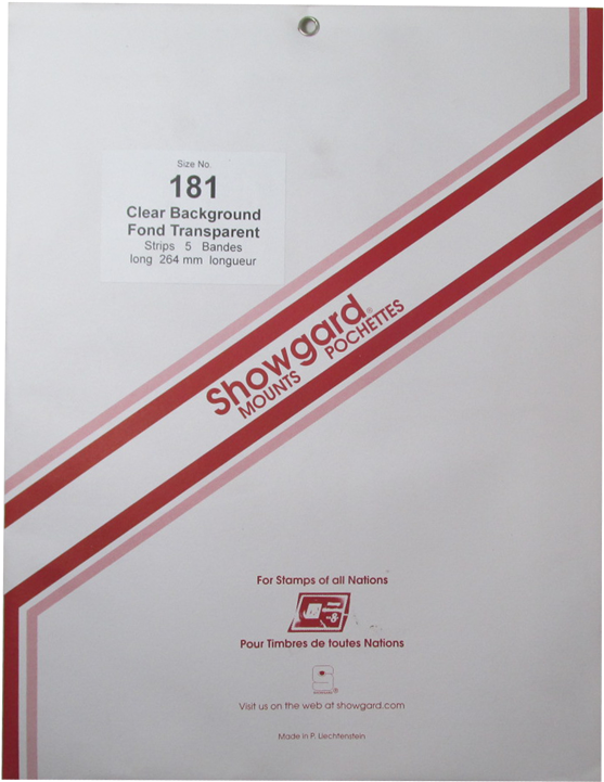 Download 181 Showgard U - Showgard Strip Style Black Stamp Mounts Size ...