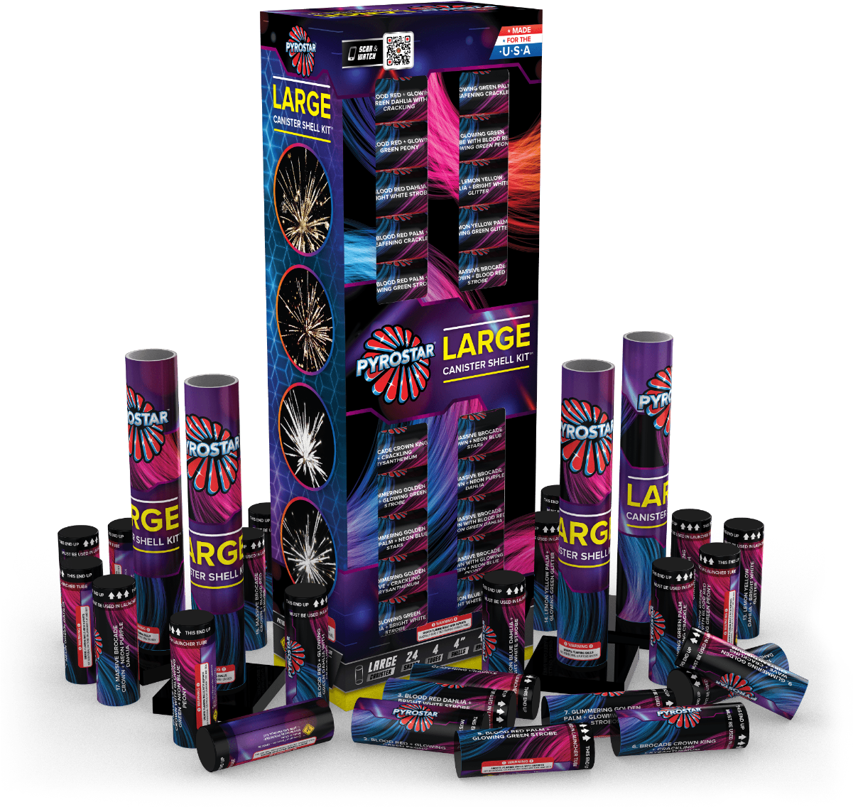 Download Pyrostar® 4" Large Canister Shell Kit - Pyrostar Fireworks ...