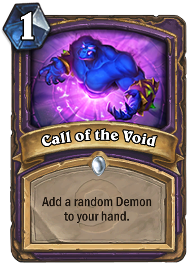 Download Hearthstone Card Call Of The Void - Full Size PNG Image - PNGkit