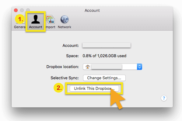 Download Return To Your Menu Bar And Click The Dropbox Icon - Sign Out ...