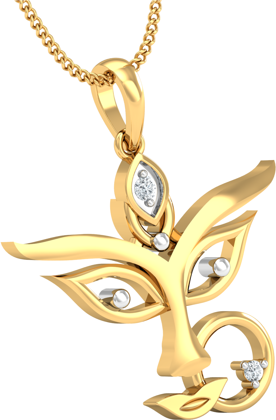Download Daimond - Gold Chain Designs Durga Maa Locket - Full Size PNG ...