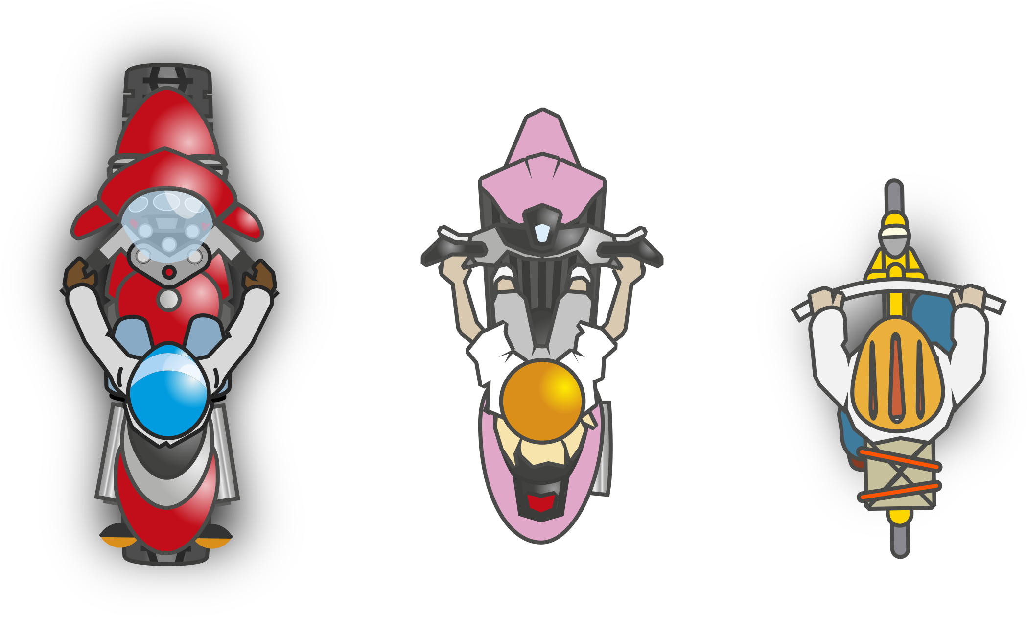 Download This Free Icons Png Design Of Two-wheeler Seen From - Full ...