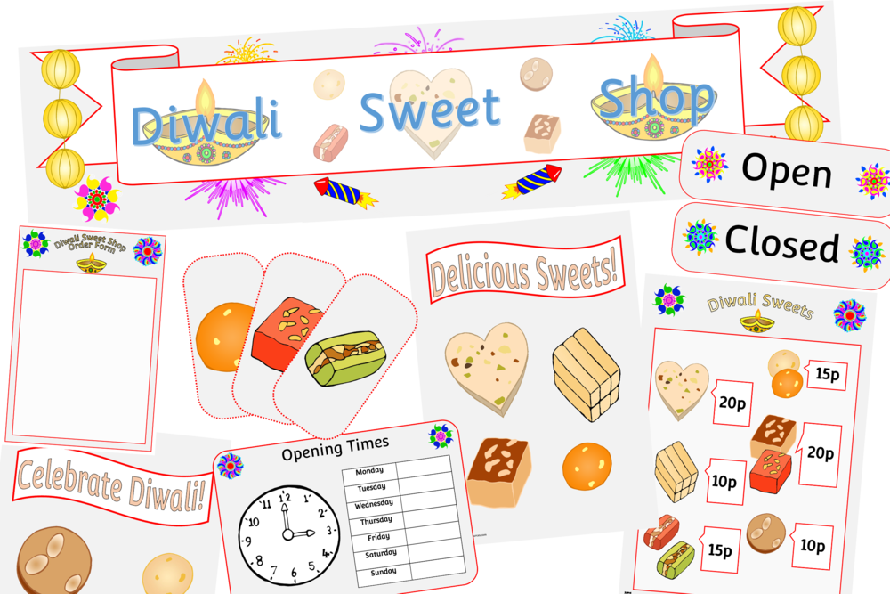 Download Diwali Sweet Shop Role-play Pack - Full Size PNG Image - PNGkit