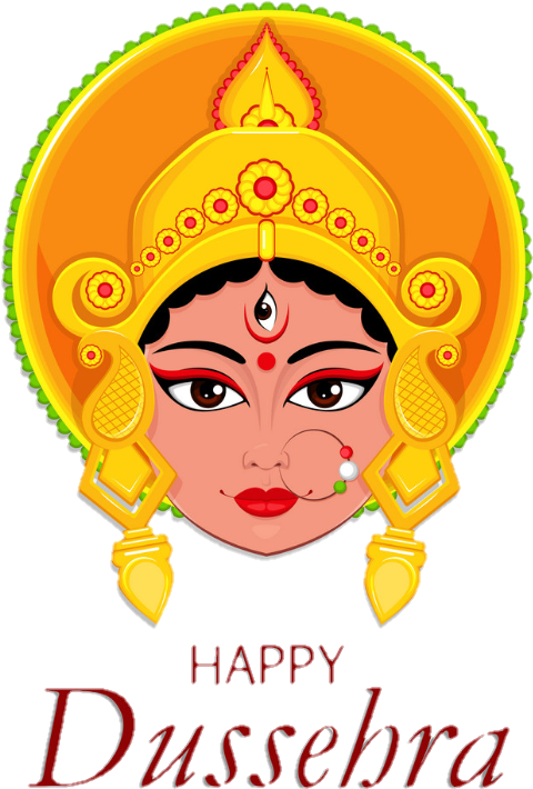 Download Maa Durga Face Vector - Full Size PNG Image - PNGkit