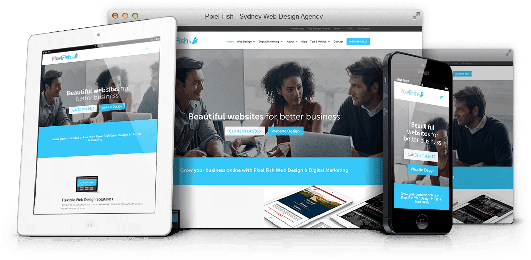 Download Responsive Mobile Website Design - Beautiful Website On Device ...