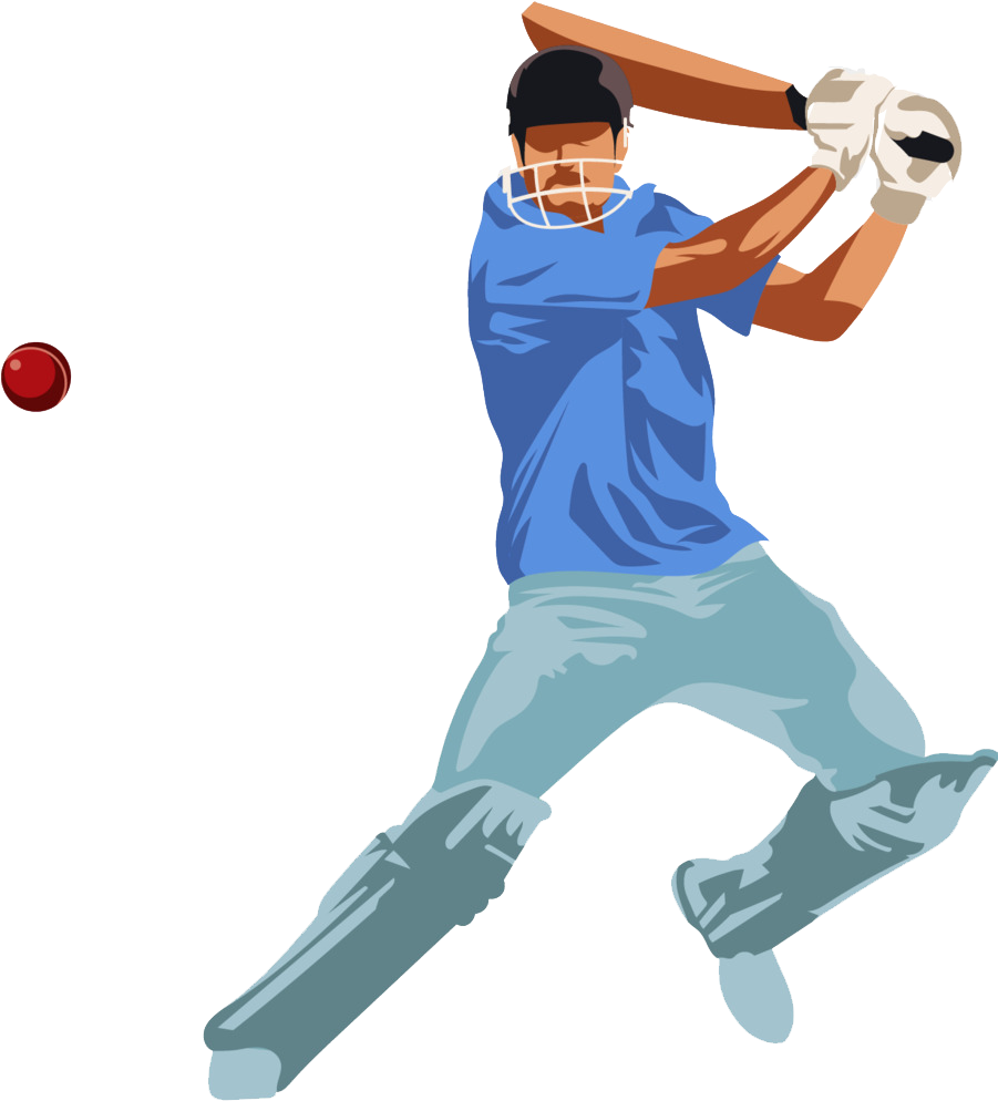 Download Cricket Players Vector Png - Full Size PNG Image - PNGkit