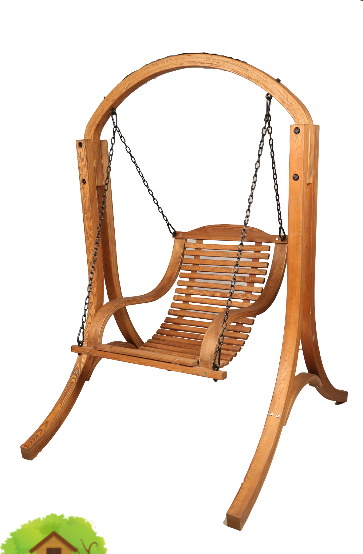 Download Wooden Swing Single - Swing - Full Size PNG Image - PNGkit