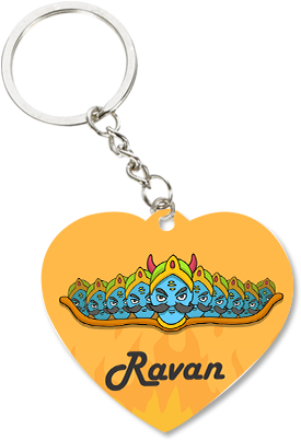 Download Cool Blue Ravan Dussehra Key Chain - Ravana - Full Size PNG ...