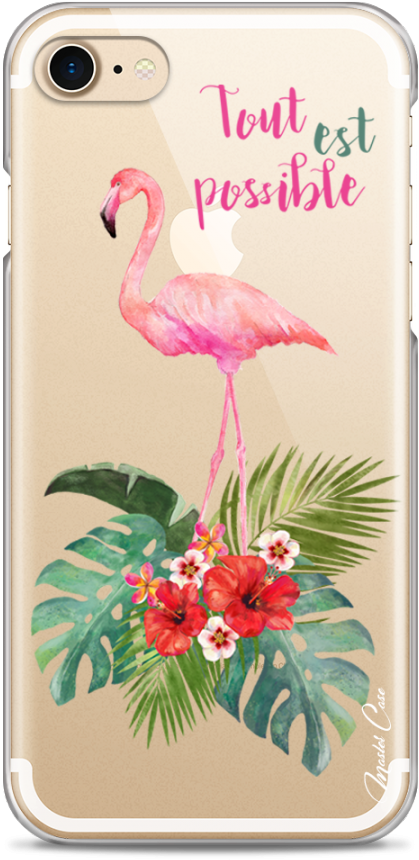 Download Coque Iphone 7/8 Tropical Watercolor Flamingo - Iphone 6s ...