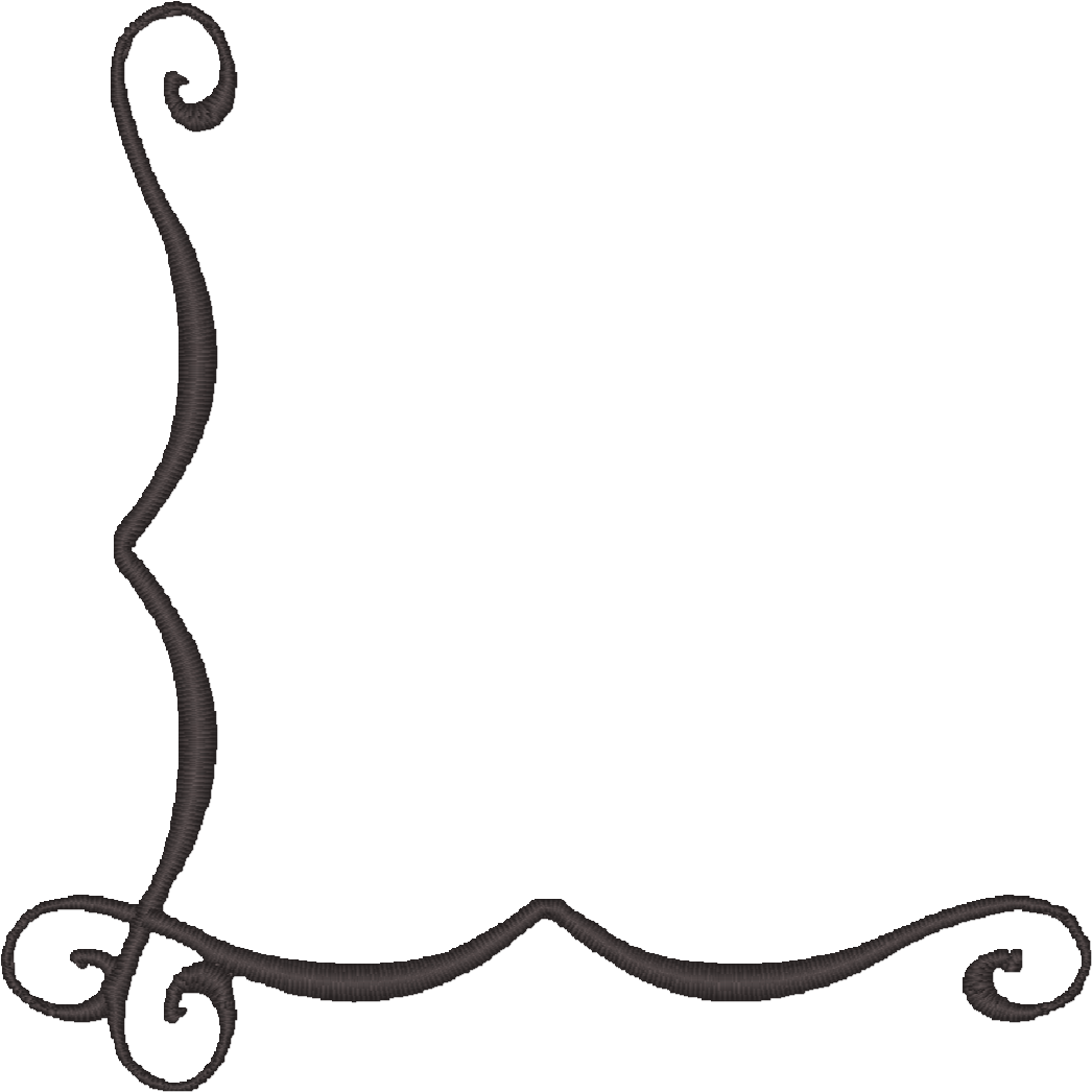Download Corner Swirl Designs Clip Art - Simple Corner Borders - Full ...
