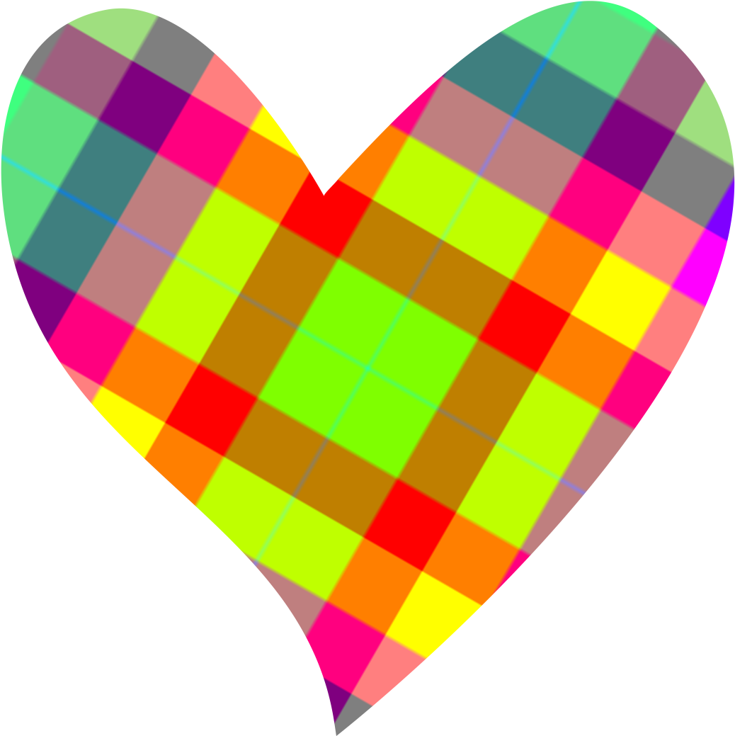 Download Colorful Heart Shaped Clipart - Colorful Heart Clip Art - Full ...