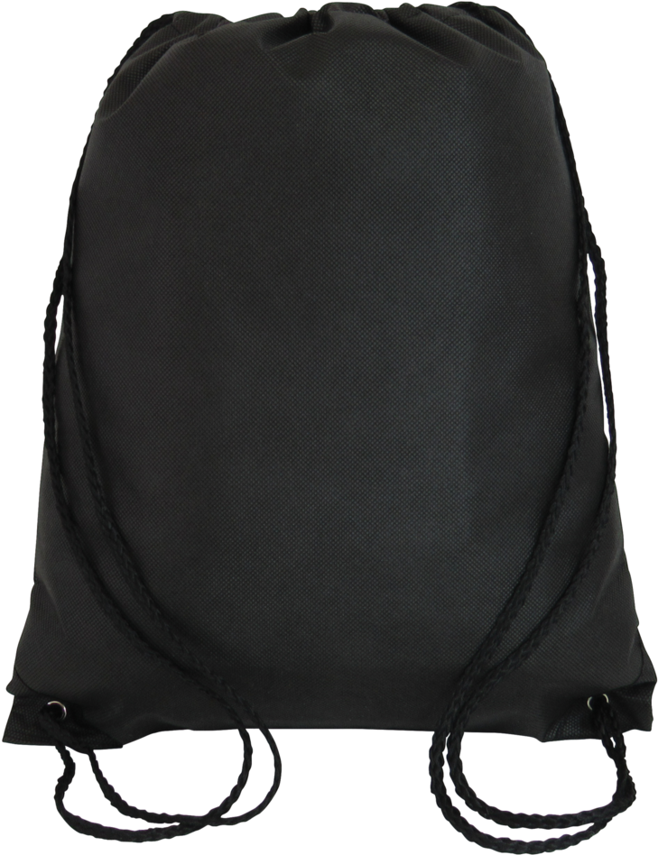 Download Drawstring Backpack Png Vector Transparent Library - Black ...