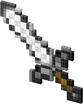 Download Minecraft Iron Sword Cursor - Full Size PNG Image - PNGkit
