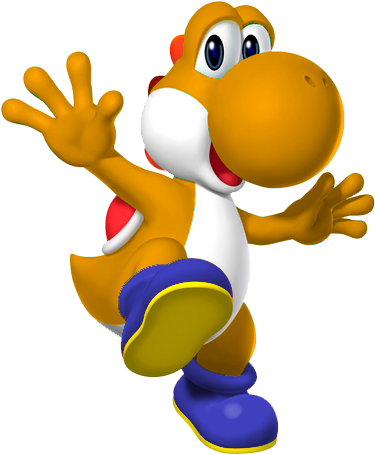 Download Transparent Orange Yoshi - Super Mario Orange Yoshi - PNGkit