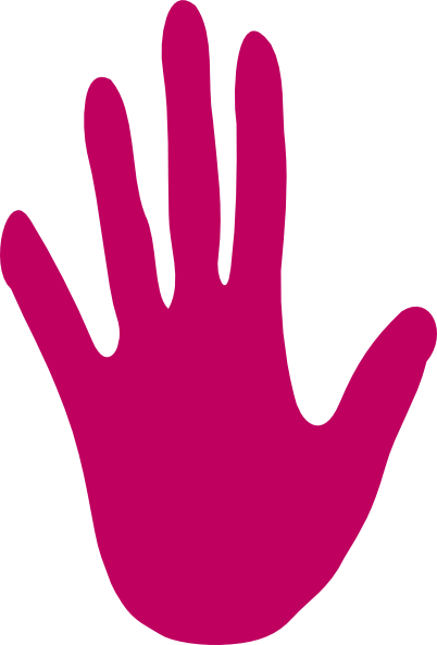 Download Pink Praying Hands Clip Art At Clker - Hand Clipart Colorful ...