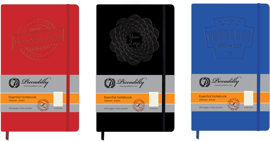 Download Essential-deboss - Piccadilly Essential Notebook, Ruled, Black ...