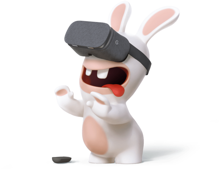 Download Rabbid With Vr Goggles Png - Raving Rabbids Png - Full Size ...