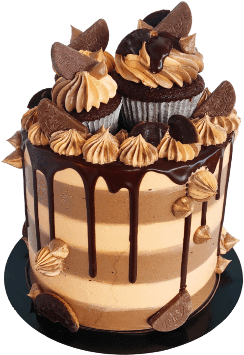 Download Chocolate Orange Drip Cake - Cake - Full Size PNG Image - PNGkit