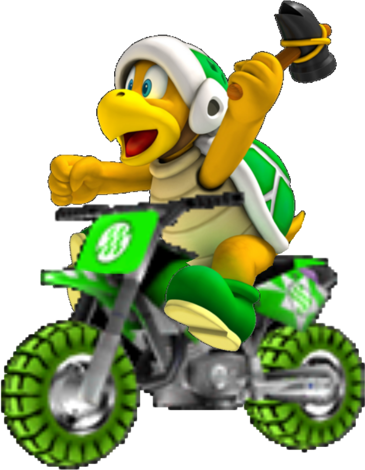 Download Hammer Bro Bike - Mario Kart Hammer Bro - Full Size PNG Image ...