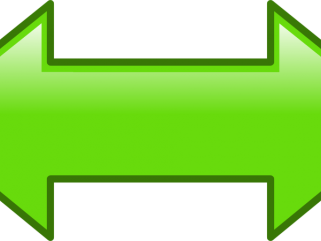 Download Arrows Clipart Green - Arrows Pointing Left And Right - Full ...