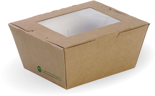 Download Small Bioboard Lunch Box With Windowbb Wlbs - Cardboard ...