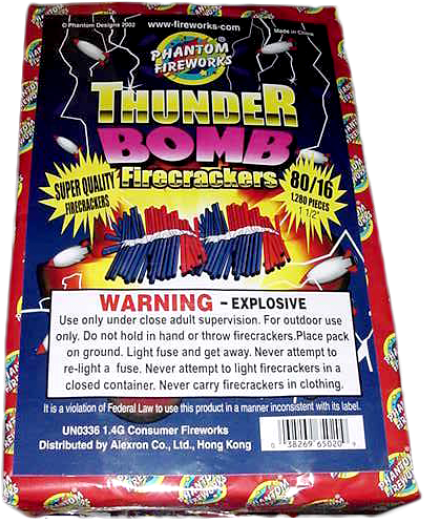 Download 80/16 Firecrackers Thunder Bomb (case Pack - Thunderbomb ...
