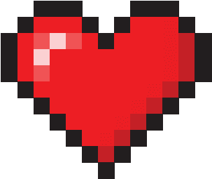 Download 8 Bit Heart - Full Size PNG Image - PNGkit
