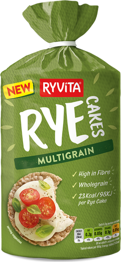 Download Multigrain Rye Cakes - Ryvita Rye Cakes Multigrain - Full Size ...