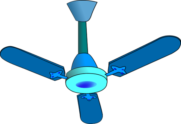 Download Ceiling Fan - Clip Art Of Fan - Full Size PNG Image - PNGkit