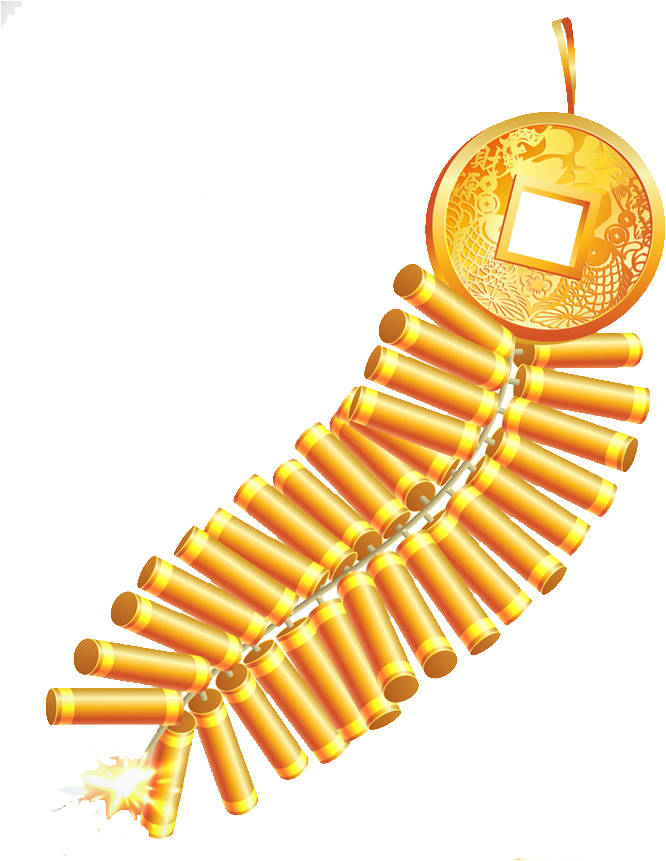Download Diwali Firecrackers Png Transparent - 金色 鞭炮 - Full Size PNG ...