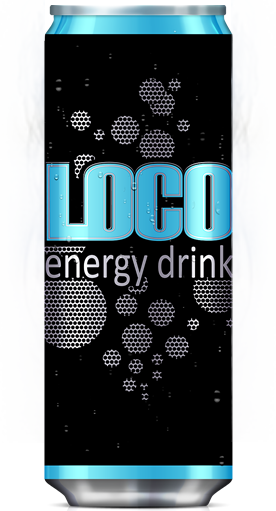 Download Blue Can Cool - Loco Energy Drink Logo - Full Size PNG Image ...