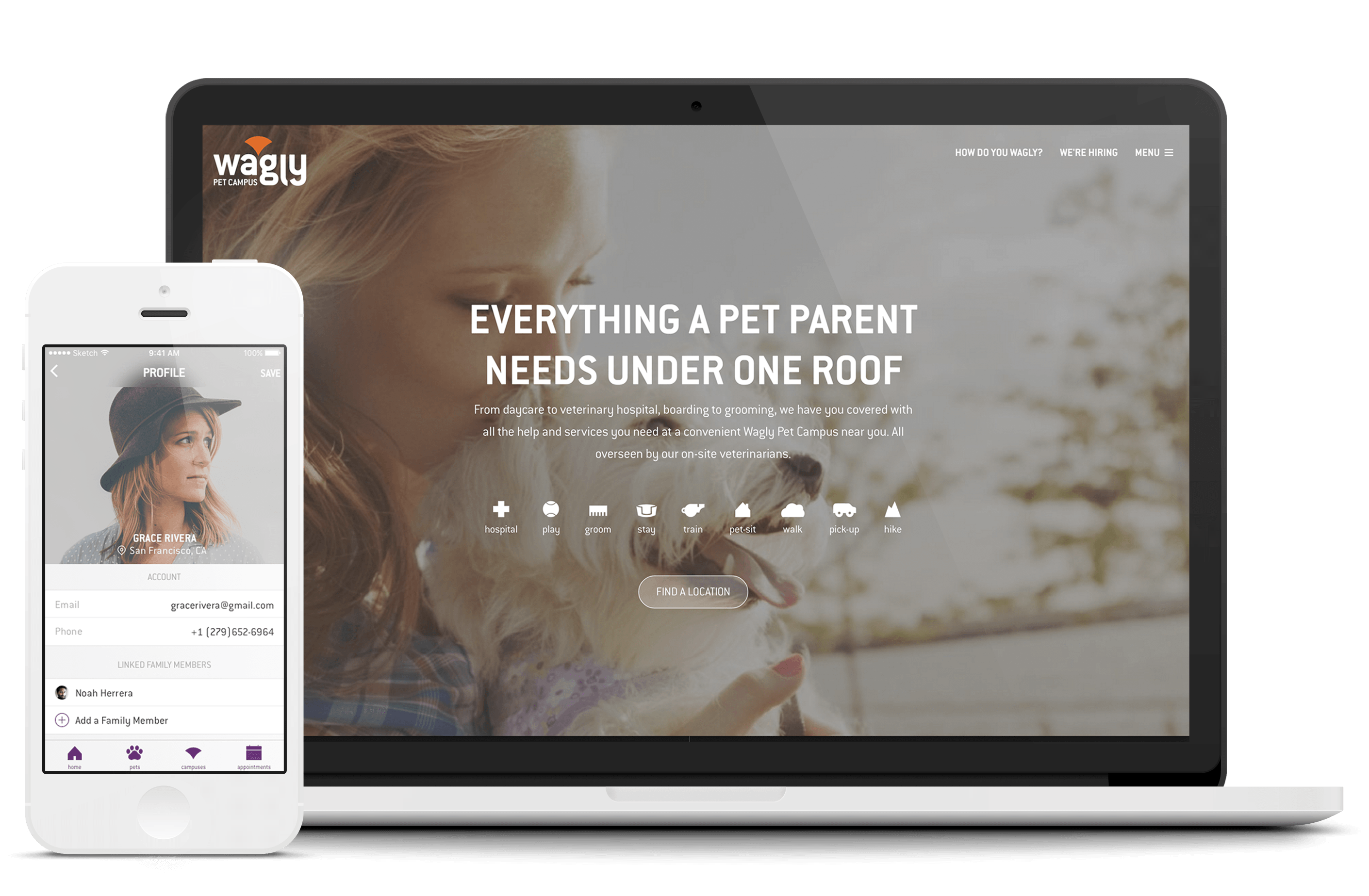 Download Wagly Responsive Website And Mobile App Iphone Full Size