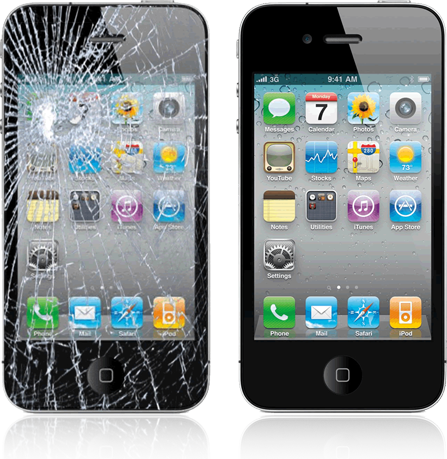 Download Apple I Phone Repair Services - Apple Iphone 4s Cracked Screen ...