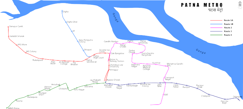 Download Patna Metro - Patna Metro Route Map - Full Size PNG Image - PNGkit
