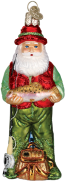 Download Fly Fishing Santa Ornament - Old World Christmas Fly Fishing ...