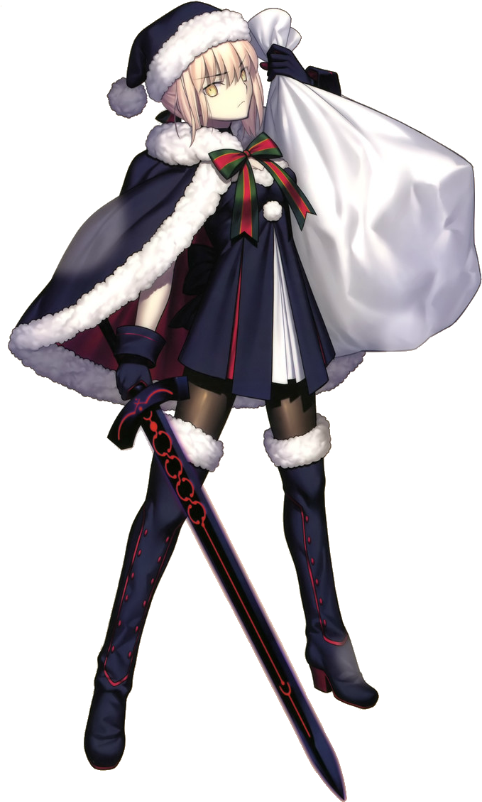 Download Santa Alter Stage 1-3 - Saber Alter Santa Png - Full Size PNG ...
