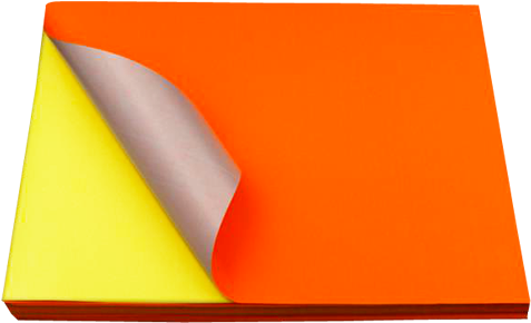 Download Fluorescent Orange Sticker Color Paper Label A4 100 ...