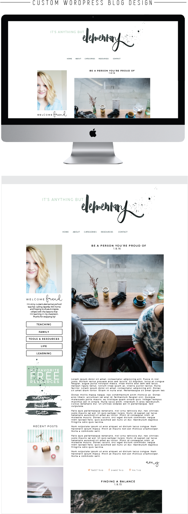 Download Clean Blog Design & Layout, Education Blog, Watercolors ...