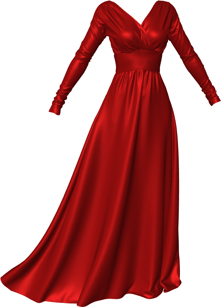 Download Marvelous Designer Elegant Long Velvet Dress Garment ...